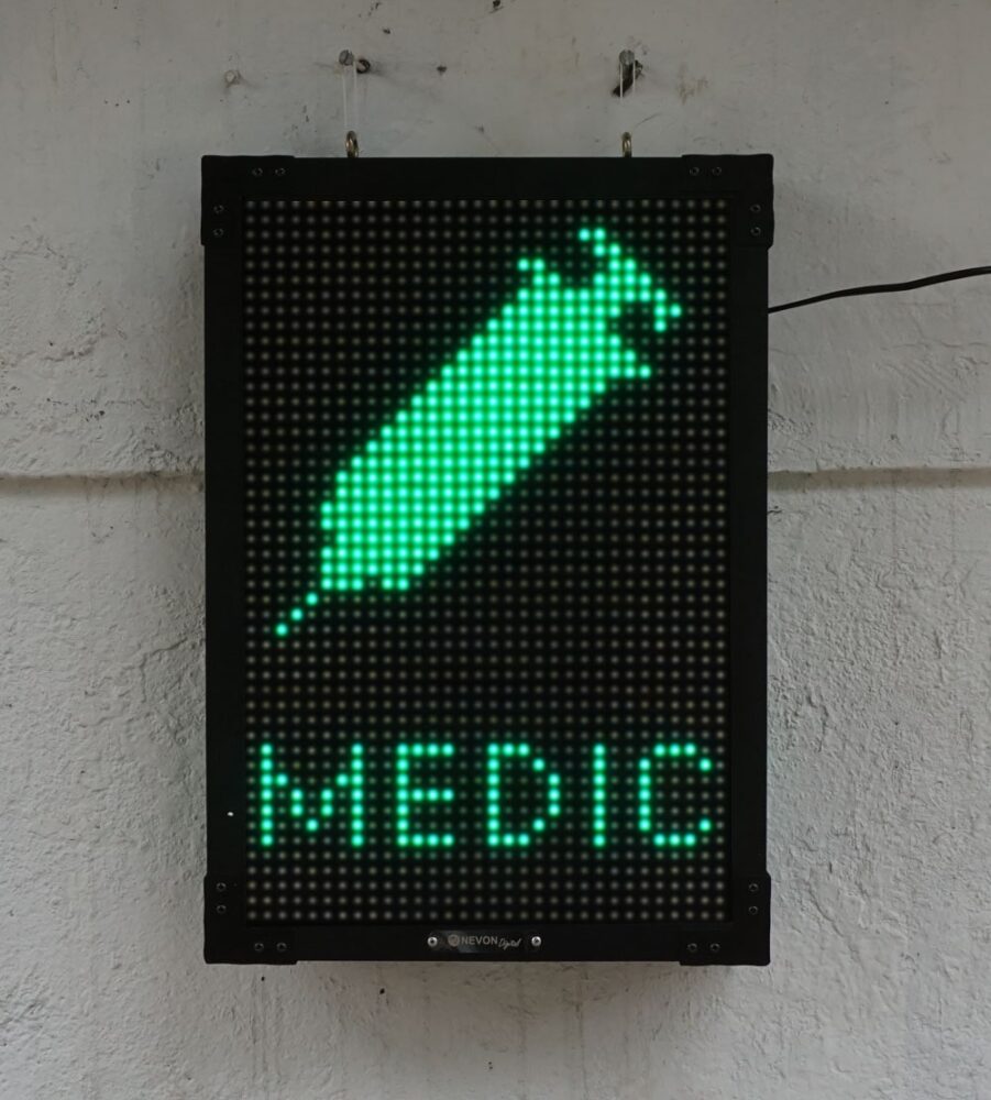 Buy Vertical Medical Plus Sign Board Scrolling Display for Medical ...