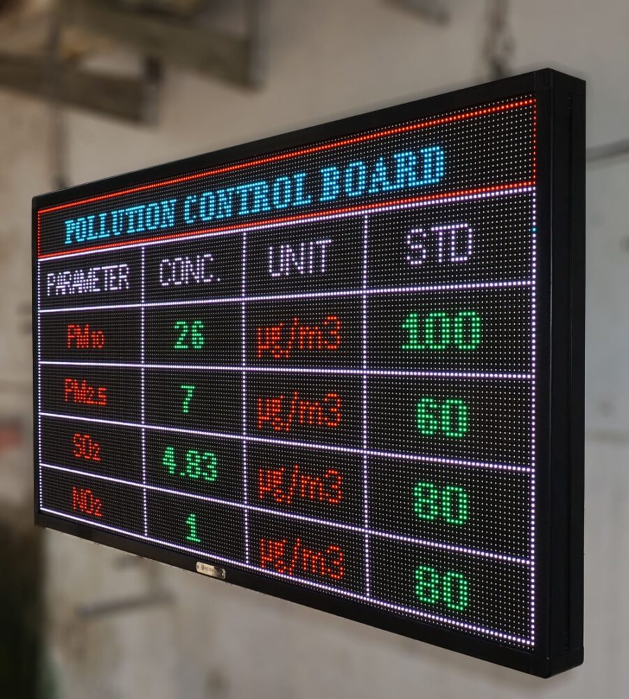 Buy 4 x 2 ft Pollution Parameter Display Board P6 Outdoor Industry Air ...