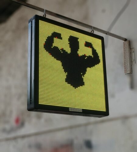 Buy LED Gym Fitness Center Sign Board P6 Outdoor Advertising Display at ...