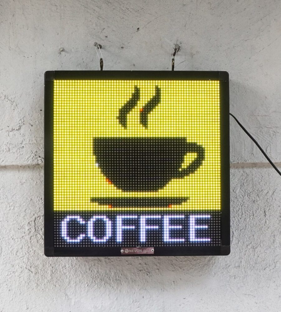 Buy LED Tea Coffee Shop Sign Board P6 Outdoor Advertising Display at ...
