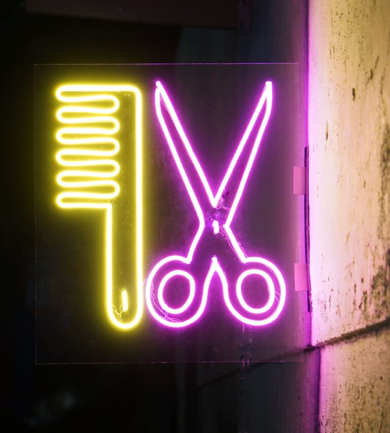 Buy Led Neon Sign Board for Hair Cutting Salon Glow Sign at Lowest ...