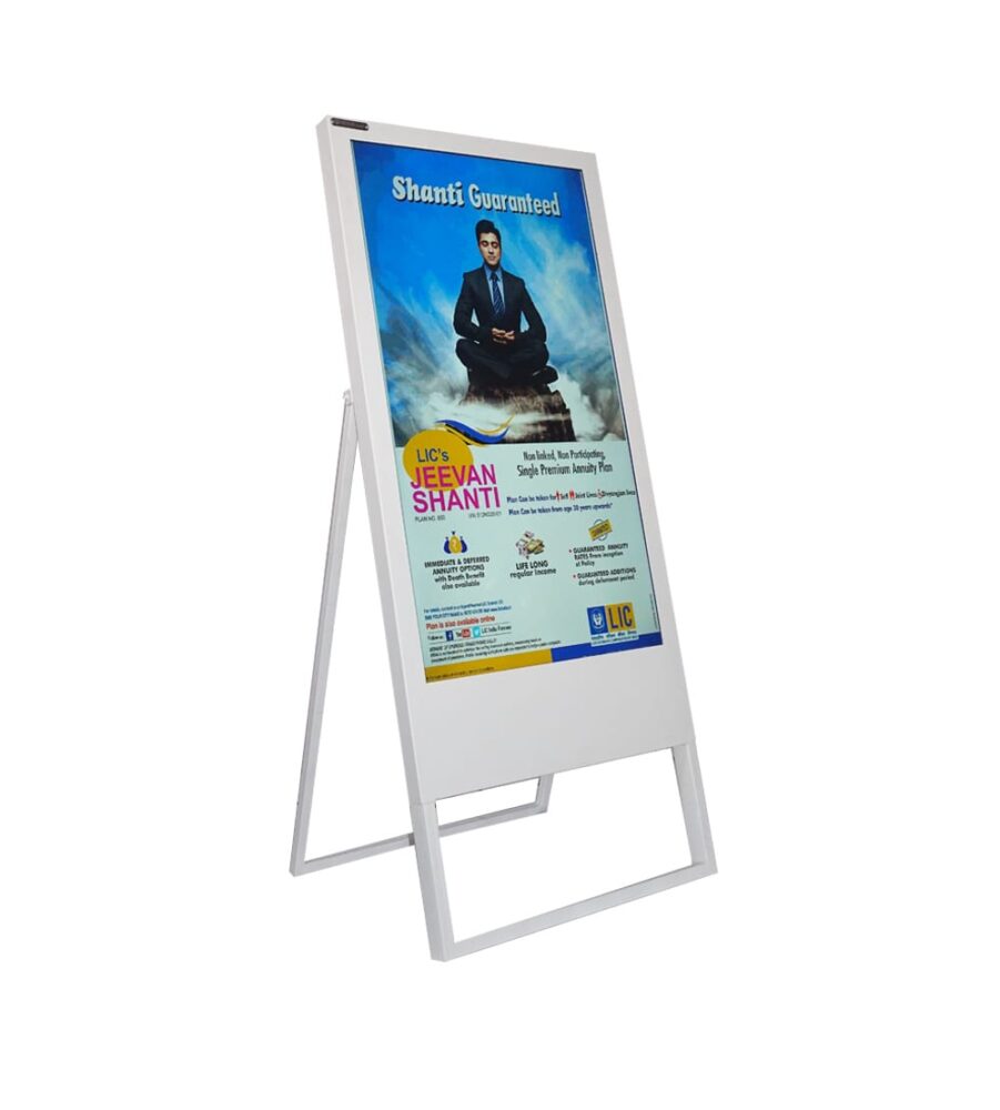 Buy 43 Inch Digital Signage Standee Indoor Portable Display for ...