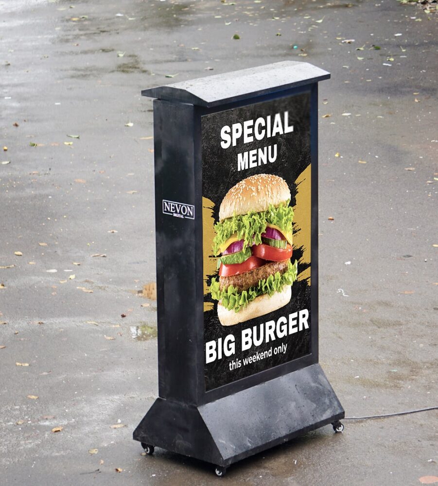 Digital Standees Floor Standing Digital SIgnage Displays | Nevon Express