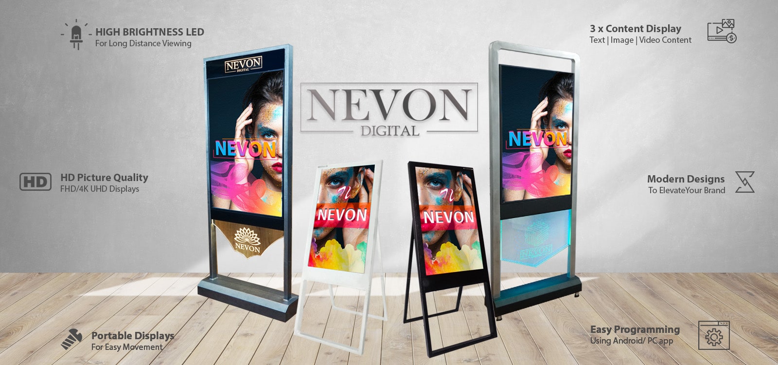 Buy Modern Design 4K Digital Standee for Retail Brand Marketing at ...