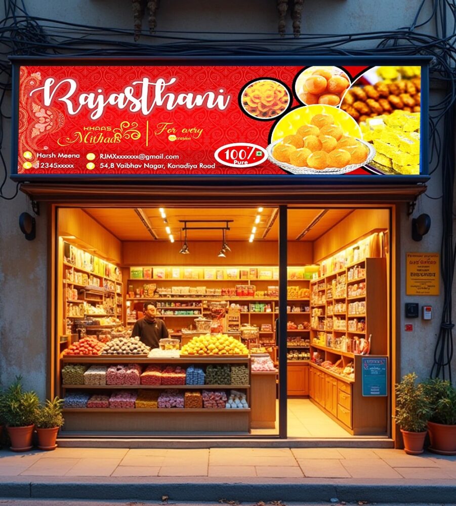 Nevon P4 Outdoor LED Display Board for Shop Name Board Advertising